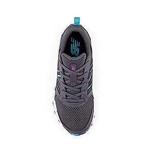 New Balance Kid's Fresh Foam 650 V1 Lace-up Running Shoe, Magnet/Electric Indigo/Cosmic Rose, 4 Wide Big Kid