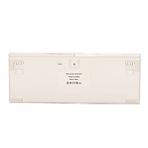 DIY Mechanical Keyboard Kit, 87 Key RGB TKL Layout Switch Gaming Keyboard Hot Swap ABS Aluminum Alloy Modular Mechanical Keyboard for DIY(White)