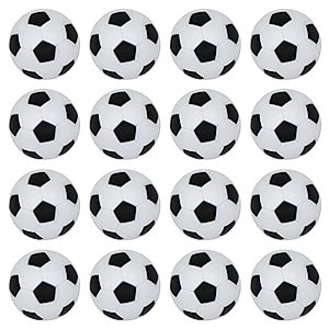 BQSPT 32mm Foosball Balls Foose Balls Table Soccer Game Replacement Foosballs 16pcs,Foosball Balls Official 32mm Mini Table Footballs Ball Accessory Black(16 Pack)