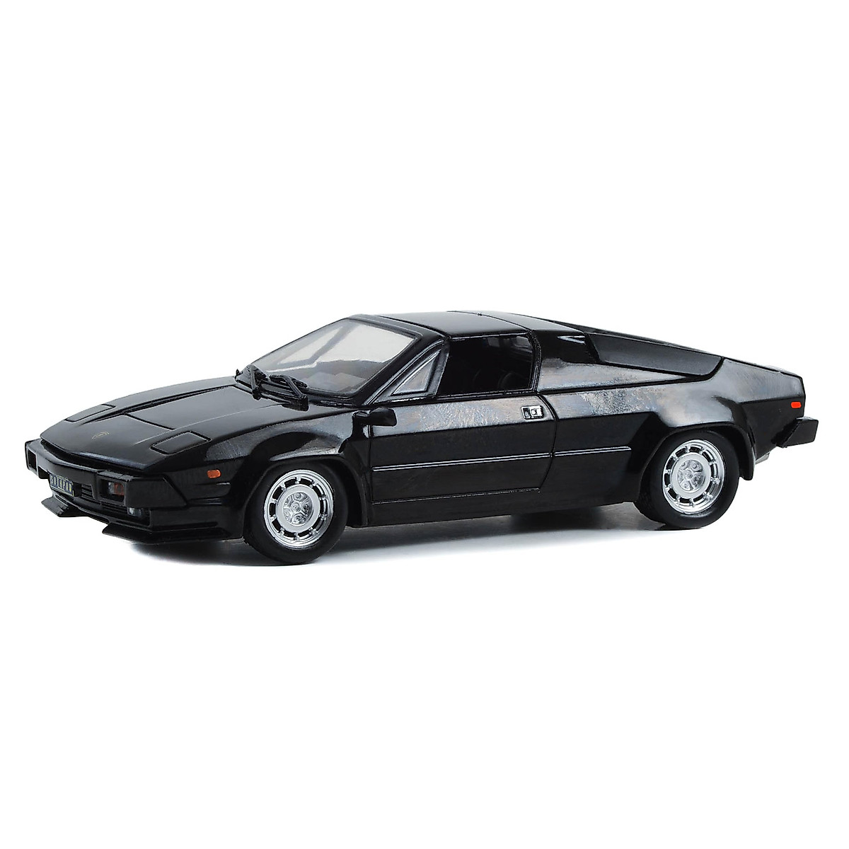 1984 Lambo Jalpa P3500 Black Rocky IV (1985) Movie Hollywood Series 1/43 Diecast Model Car by Greenlight 86638