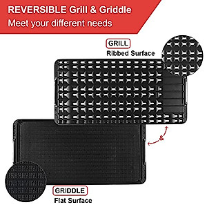 800R double Indoor Smokeless Grill Techwood 1500W Electric Grill with Tempered Glass Lid & LED Smart Control Panel, 8-Level Control Korean BBQ Grill, Red