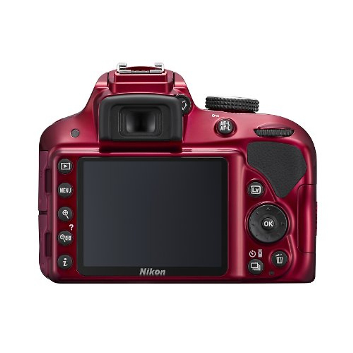 Nikon D3300 24.2 MP CMOS Digital SLR with Auto Focus-S DX NIKKOR 18-55mm f/3.5-5.6G VR II Zoom Lens (Red)