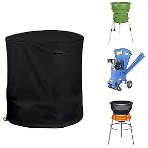 BOSKING Universal Wood Chipper Shredder Mulcher Cover Waterproof Dustproof Electric Leaf Mulcher Cover Black Wood Chipper Protective Cover