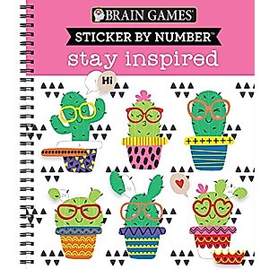 Brain Games - Sticker by Number: Stay Inspired