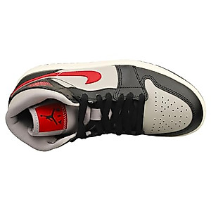 Nike Jordan 1 Mid Women Black/Gym Red-College Grey BQ6472-060 8