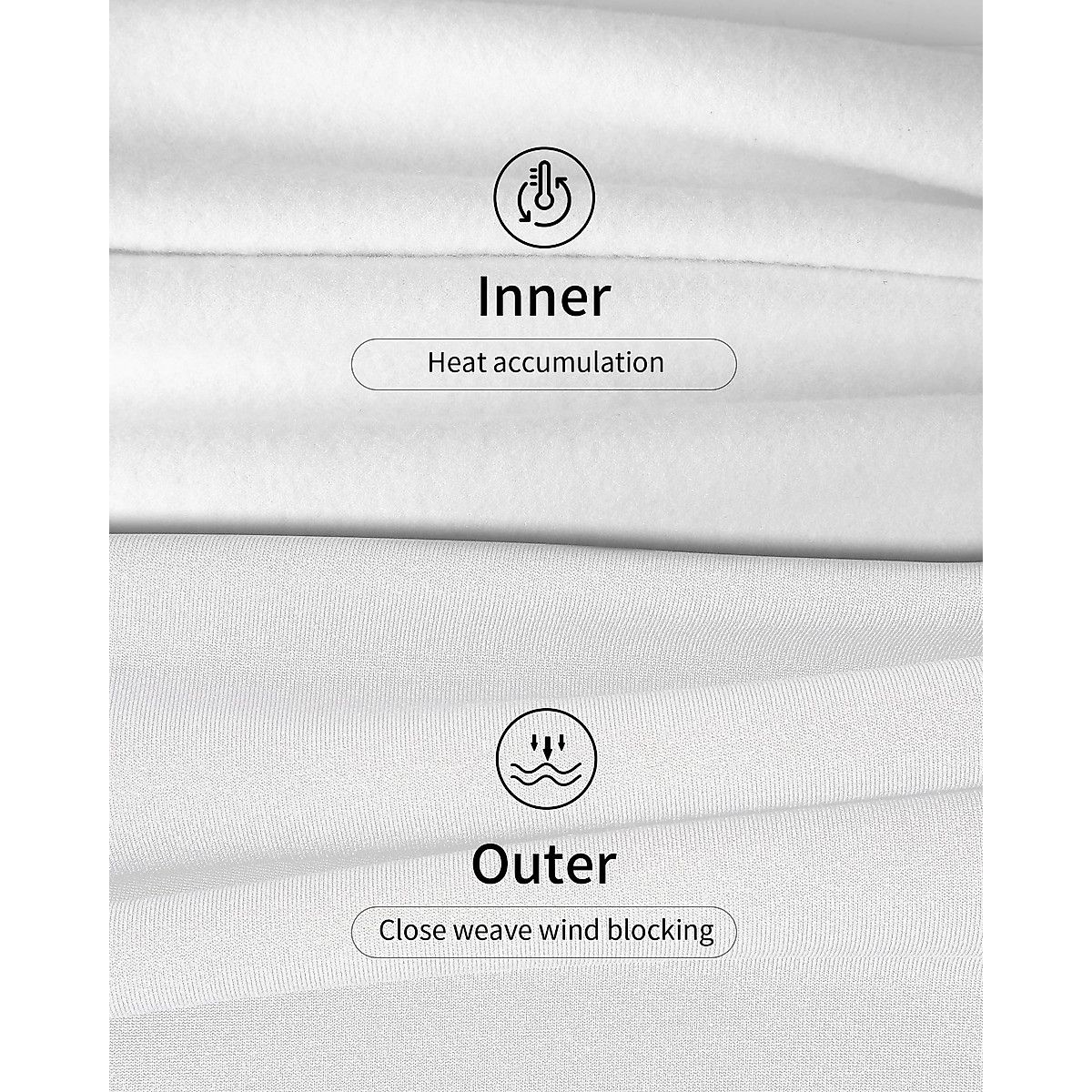 WEERTI Thermal Underwear for Women Long Johns with Fleece Lined, Base Layer Women Cold Weather Top Bottom White