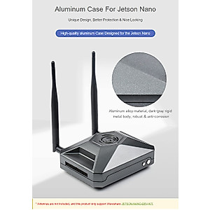 Waveshare Aluminum Case for Jetson Nano Developer Kit with GPIO Adapter ONLY for Waveshare Jetson-Nano-DEV-KIT