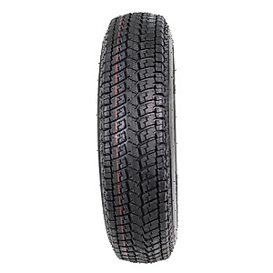 eCustomrim 2-Pack Trailer Tire On Rim Bias Ply ST175/80D13 175/80 Load Range C 5-4.5 Black Spoke Wheel - 2 Year Warranty w/Free Roadside