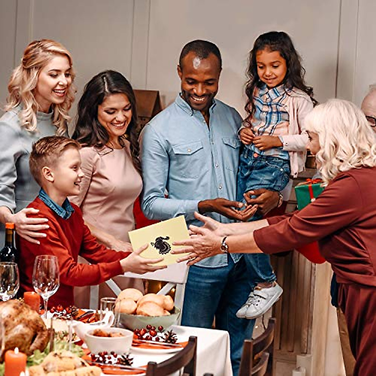 Oritouchpop Thanksgiving Turkey Pop Up Card - Handmade 3D Give Thanks Card, Happy Thanksgiving gift, Fall Thank You Card, Fall Greeting Card For Boy Girl Children Mom, Dad, Grandma, Grandpa