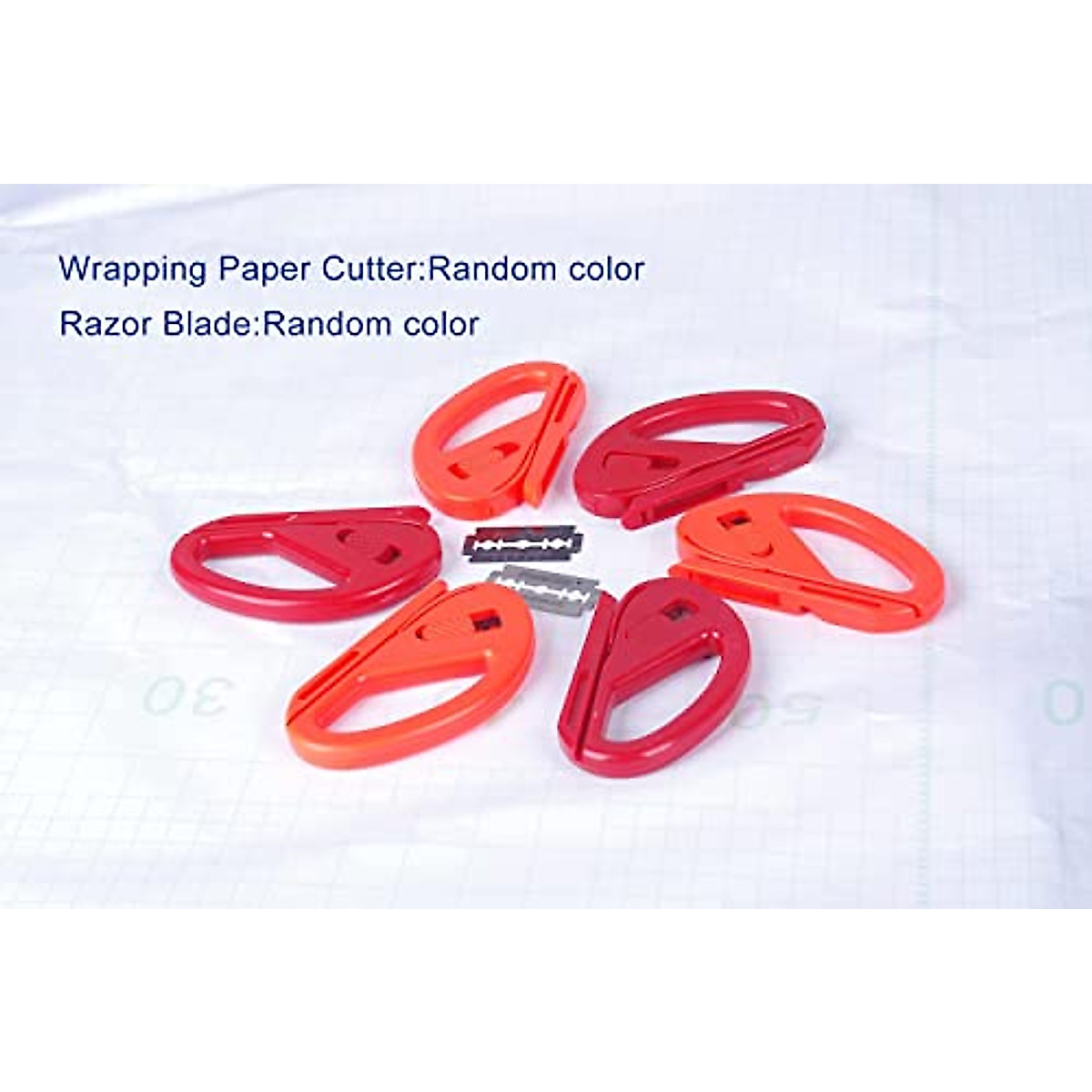 4Pcs Vinyl Cutting Tools Wrapping Paper Cutter Tool Shark Tank, Rolled Paper Cutter Knife for Window Tinting Tools, Gift Paper Wrapping, Films, Vacuum Bags