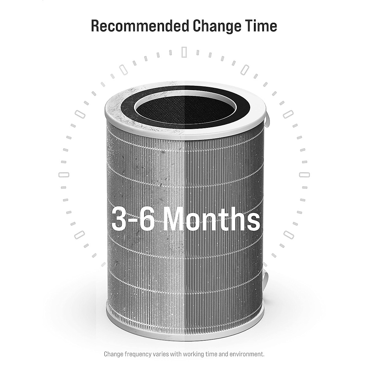 TOPPIN Filter Replacement H13 True HEPA Air Filter for TOPPIN TPAP005 AP005 TP-AP005 Air Purifier to Clean Pets Hair Smoke Odors Dust Pollen Home and Room 1500 to 2000 sq ft