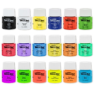 U.S. Art Supply 18 Color Children's Washable Tempera Paint Set - 2 Ounce Wide Mouth Bottles for Arts, Crafts and Posters