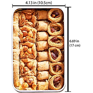 Cerez Pazari Assorted Baklava Gift Basket - 8.47 oz, 22-23 pcs, Turkish Dessert with Pistachio, Walnut, Cashew, Hazelnut - No Preservatives