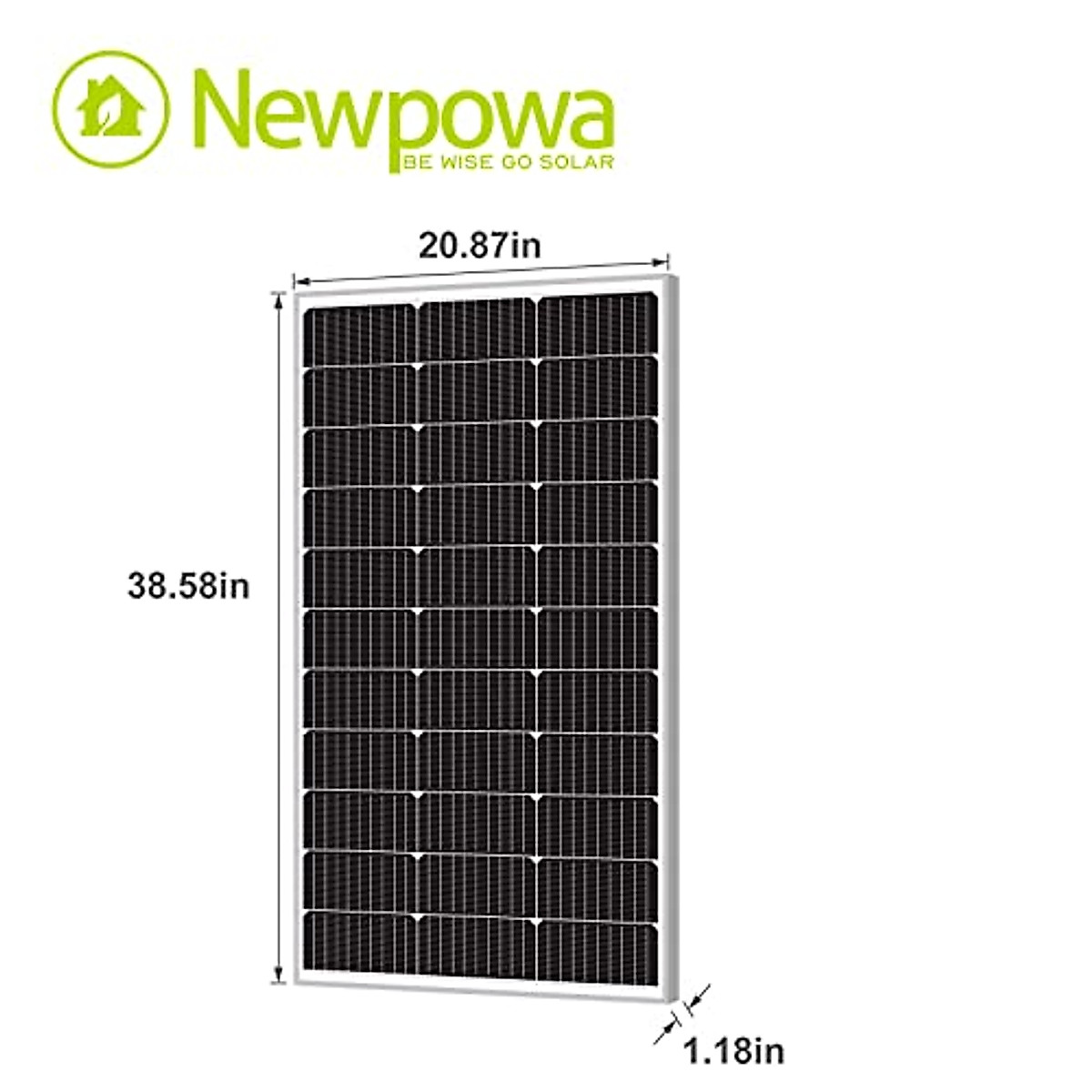 Newpowa 9BB Cell 400 Watt 12V Monocrystalline Solar Panel Kit, 4PCS 100W 12Volt Solar Charger Kit+40A MPPT Charge Controller+Mounting Z Brackets+Cable, High Efficiency Module RV Boat Off Grid System