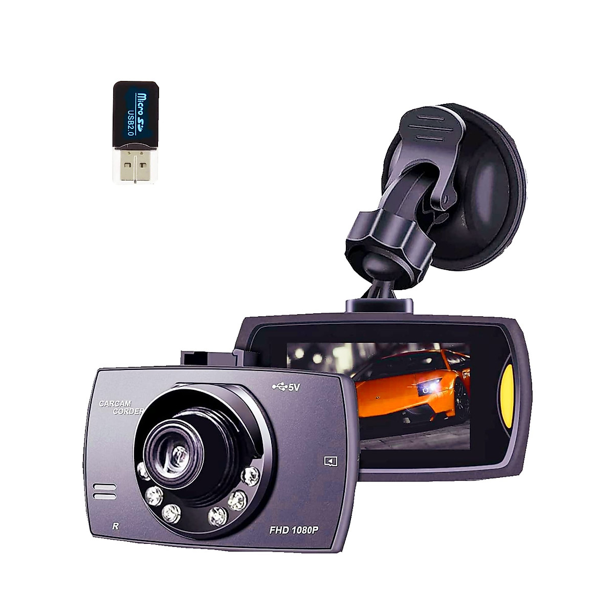 Dash Cameras for Cars 1080P Full HD Driving Recorder with 2.7" IPS Screen,170°Wide Angle Car Camera,Loop Recording, 24H Parking Monitor,Motion Detection,G-Sensor,WDR