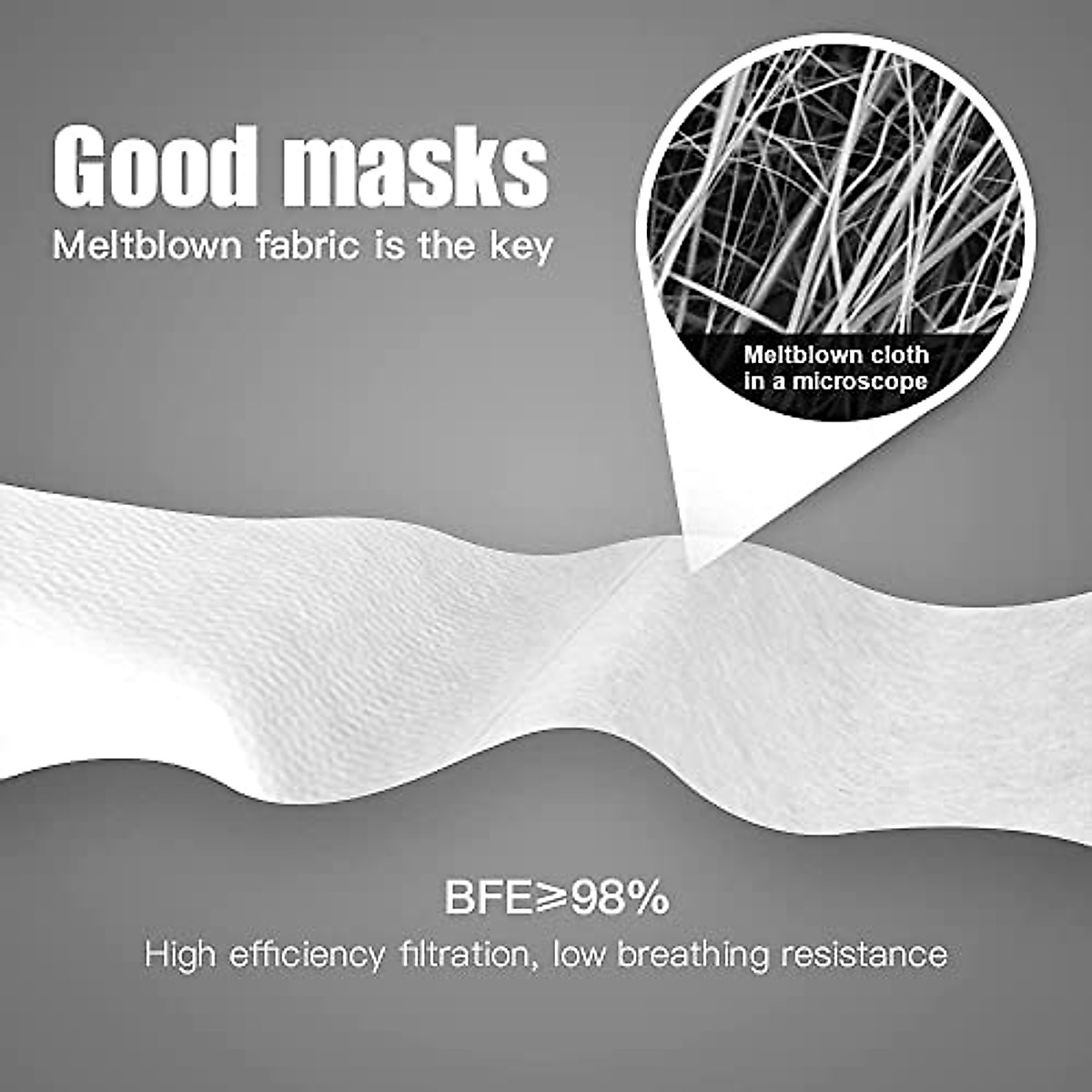50Pc Flower Disposable 3ply Face_Mask for Glasses Wearer With Nose Wire(A)