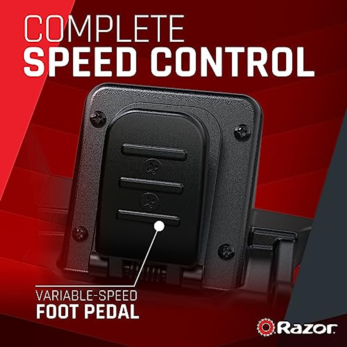 Razor Ground Force Elite-Electric Go-Kart for Ages 13+, Up to 14 MPH, Up to 40 Minutes of Continuous Use, 350-watt Chain-Driven Motor, Forward/Reverse Drive Switch, 36V Rechargeable Battery,Black, Large