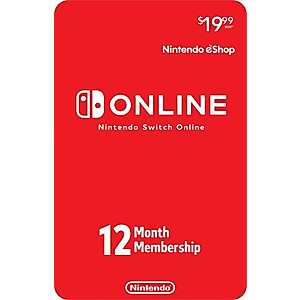 Nintendo Switch Online Individual Membership Card (12-Month)