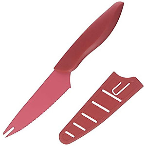 KAI Pure Komachi 2 Red 4 Inch Tomato Knife