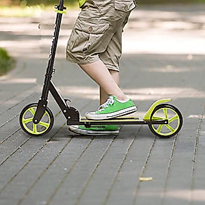 Voyager Big Wheel 2 Wheeled Kick Scooter Folding Scooter for Kids Large 200 MM Wheels, Easy & Portable Fold-N-Carry Design, Ultra-Lightweight, Comfortable & Safe, Durable & Easy to Ride