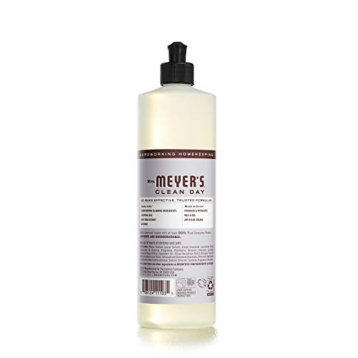 MRS. MEYER'S CLEAN DAY Liquid Dish Soap, Lavender Scent, 16 Ounce Bottle