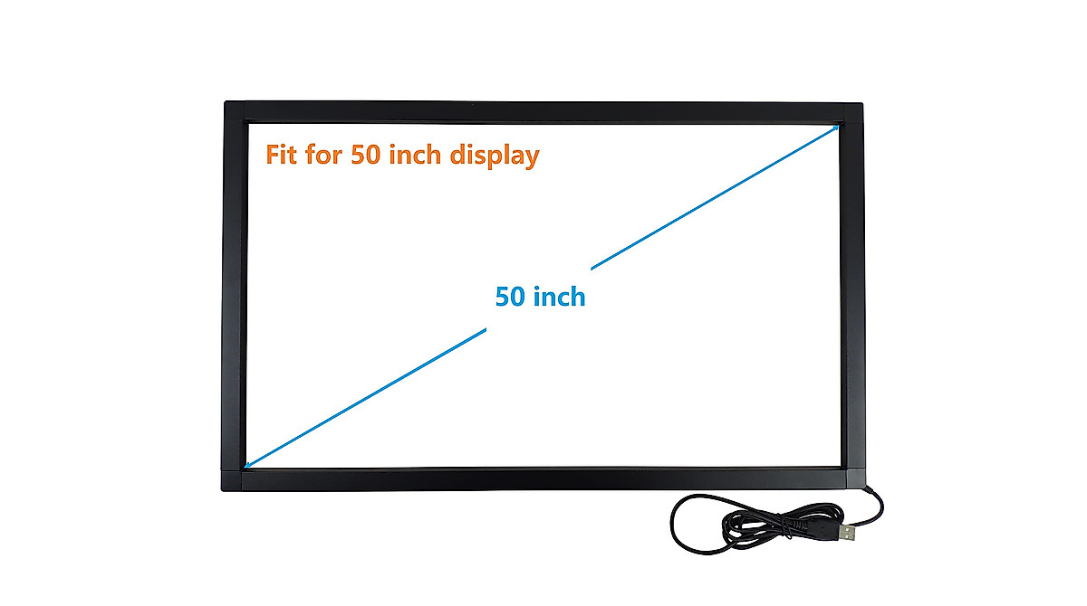 DeYoWo 50" Interactive IR Touch Screen Overlay | 10-Point