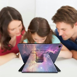 BFSEROBJ for Samsung Galaxy Tab A8 Case 360 Rotating Degree Stand Lightweight Protective Smart Cover with Auto Wake/Sleep Case for Samsung Galaxy Tab A8 10.5 inch 2022 - Pink Galaxy