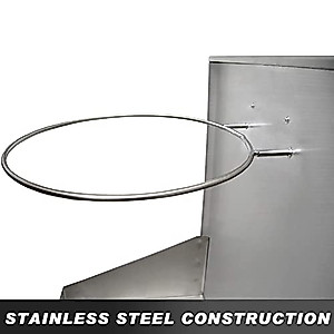 RYFT 19.7W x 26.5H Inch Outdoor Kitchen Trash Drawer with 11.8 Inch Trash Bag Ring,Stainless Steel Outdoor Kitchen Drawers for Outdoor Kitchen,BBQ Island