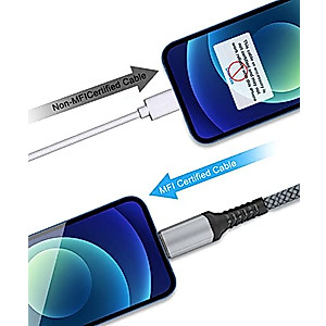 BASESAILOR Lightning to 3.5mm Aux Cord 4FT,Apple MFI Certified 1/8 Inch Headphone Jack Adapter,Auxiliary Audio Cable for iPhone 11 12 13 14 Mini Pro Max,7 8 Plus SE 3 2022,XR XS,X,Car Stereo,Speaker