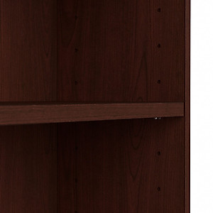 Bush Furniture Universal Small 2 Shelf Bookcase in Vogue Cherry - Set of 2, Matching Storage and Display Bookshelves for Home Office or Living Room Organization