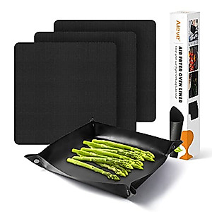 AIEVE Air Fryer Liners for Ninja Air Fryer, 4 Pack Non-stick Reusable Air Fryer Oven Liners Air Fryer Accessories Compatible with Ninja Toaster Oven Flip up Ninja Foodi SP101 SP201 SP301 Air Fry Oven