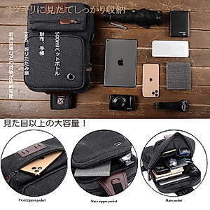 FSDWG Backpack Sling Crossbody Backpack Shoulder Bag for Men Large Capacity Wallet Cell Phone Bag