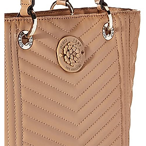 GUESS womens Noelle Small Elite Tote, Beige, One size US