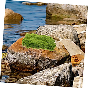 Toddmomy 3pcs Artificial Moss Artificial Turf Micro Landscape Tabletop Decor Greenery Decor Cuttable Fake Turf Sand Table Turf Mat Sand Table Grass Mat Fake Turf Pad Green Turf Plastic