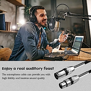USB Audio Interface with XLR cable，Audio Interface with Mic Preamplifier Audio mixer recorder with 48V Phantom Power, 24 Bit, Support Computer and Equipment Recording （（NO Software or DAW included））