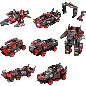 BOTZEES Toy Car Model Building Kit Racing Cars 8-in-1 STEM Car for Kids and Car Fans (107 Pieces)