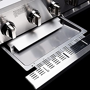 Spire Premium Grill built-in head, 5-Burner with Rear Burner Propane Grill, Convertible to Natural Gas, 30 inches Built In 3050R Island Grill Head, Stainless Steel, BBQ Grill Island