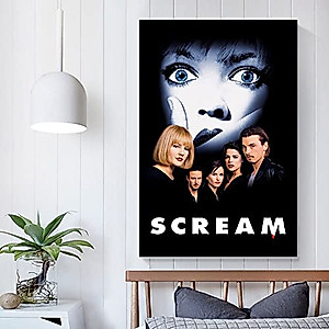 Movie poster scream Poster Decorative Painting Canvas Wall Art Living Room Posters Bedroom Painting 16x24inch(40x60cm)