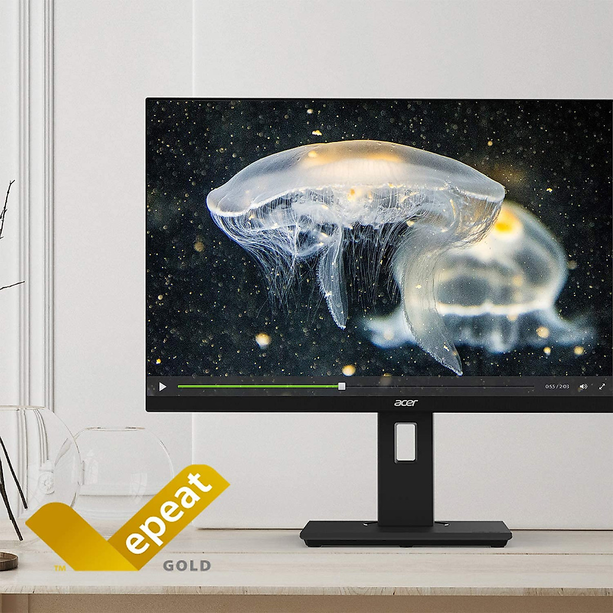 Acer UM.FB7AA.001 LCD Monitor - B247W 23.8" LED 16:10 4ms GTG Free 3 Year Warranty in Plane Switching (IPS) Technology 1920 x 1200 16.7 Million Colors Adaptive Sync 300 Nit (Renewed)