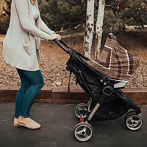 Western Cowboy Baby Car Seat Covers, Nursing Cover Breastfeeding Scarf/Shawl, Infant Carseat Canopy, Stretchy Soft Breathable Multi-use Cover Ups, Horseshoe Pentagram Brown