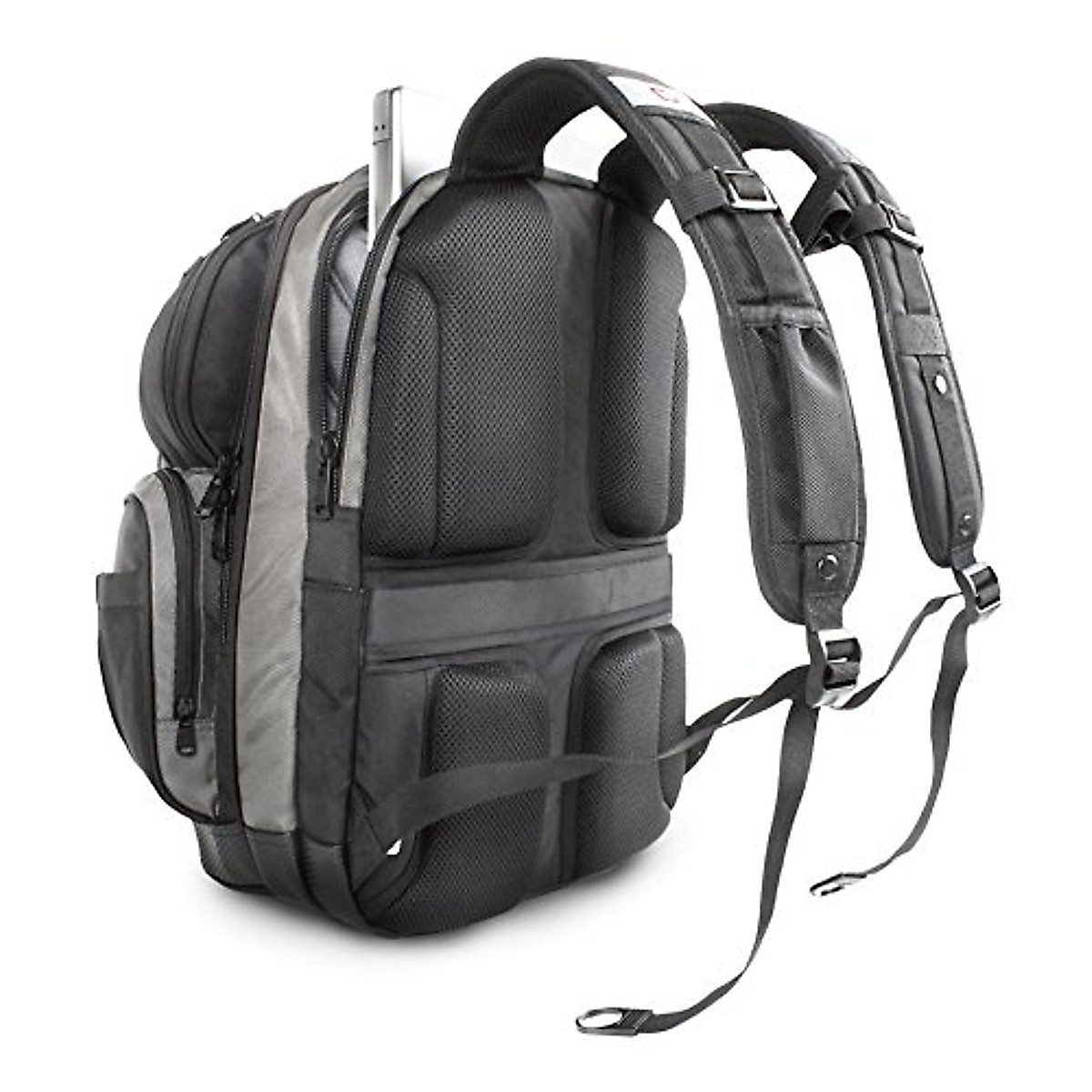 FUL Big Easy 17 Inch Sleeve Laptop Backpack, Padded Computer Bag for Commute or Travel, Black