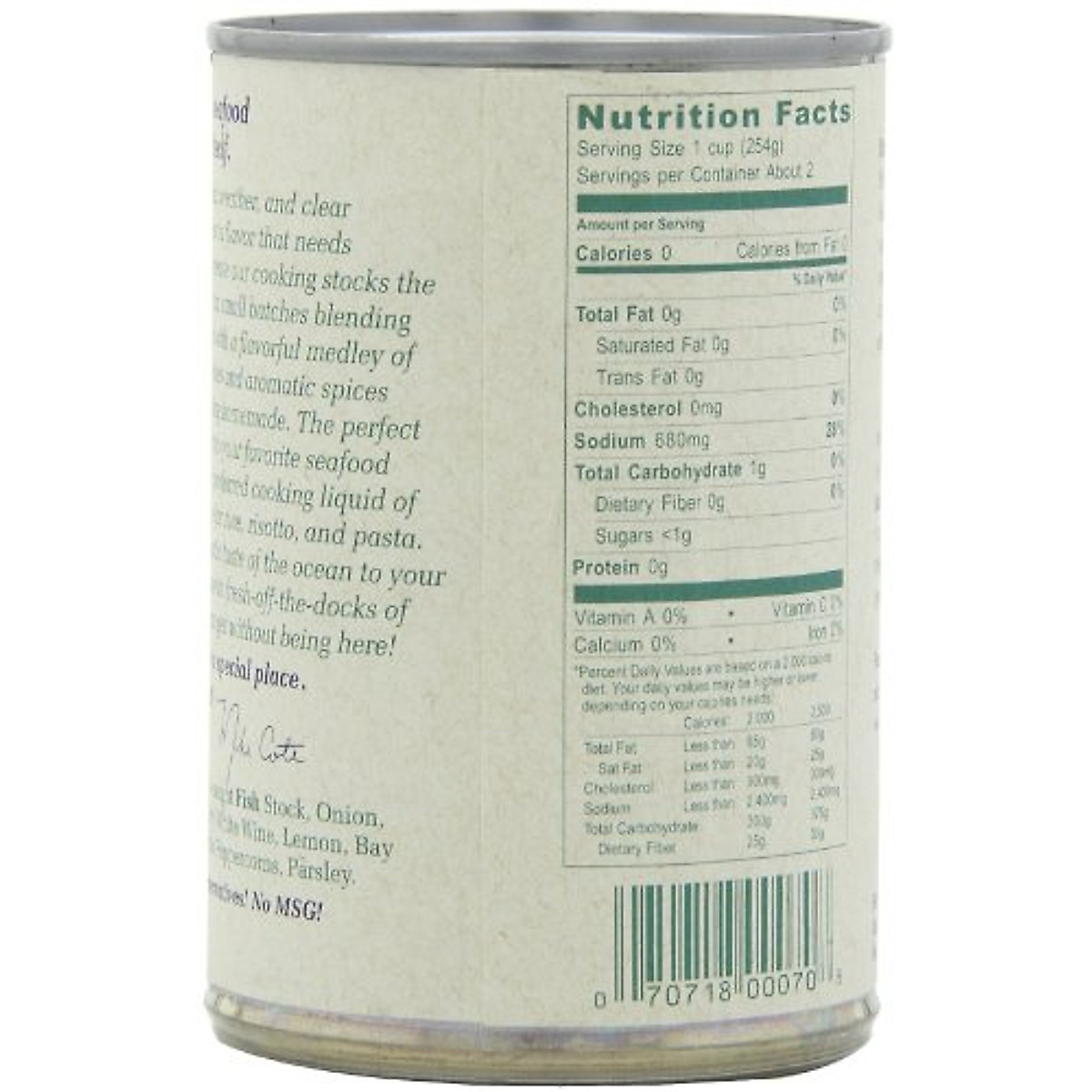 Bar Harbor Fish Stock - Maine Seafood Essence, Gluten-Free, All-Natural Ingredients - Ideal for Soups, Stews, and Seafood Dishes - 15 oz Can (Pack of 6)