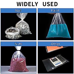 Paint Sprayer Bags 60 Pcs Disposable Clear Sprayer Cup Liners Paint Sprayer Parts Accessories Transparent Spray Gun Bag with Most Spray Guns (7.9 x 11.8 Inch)