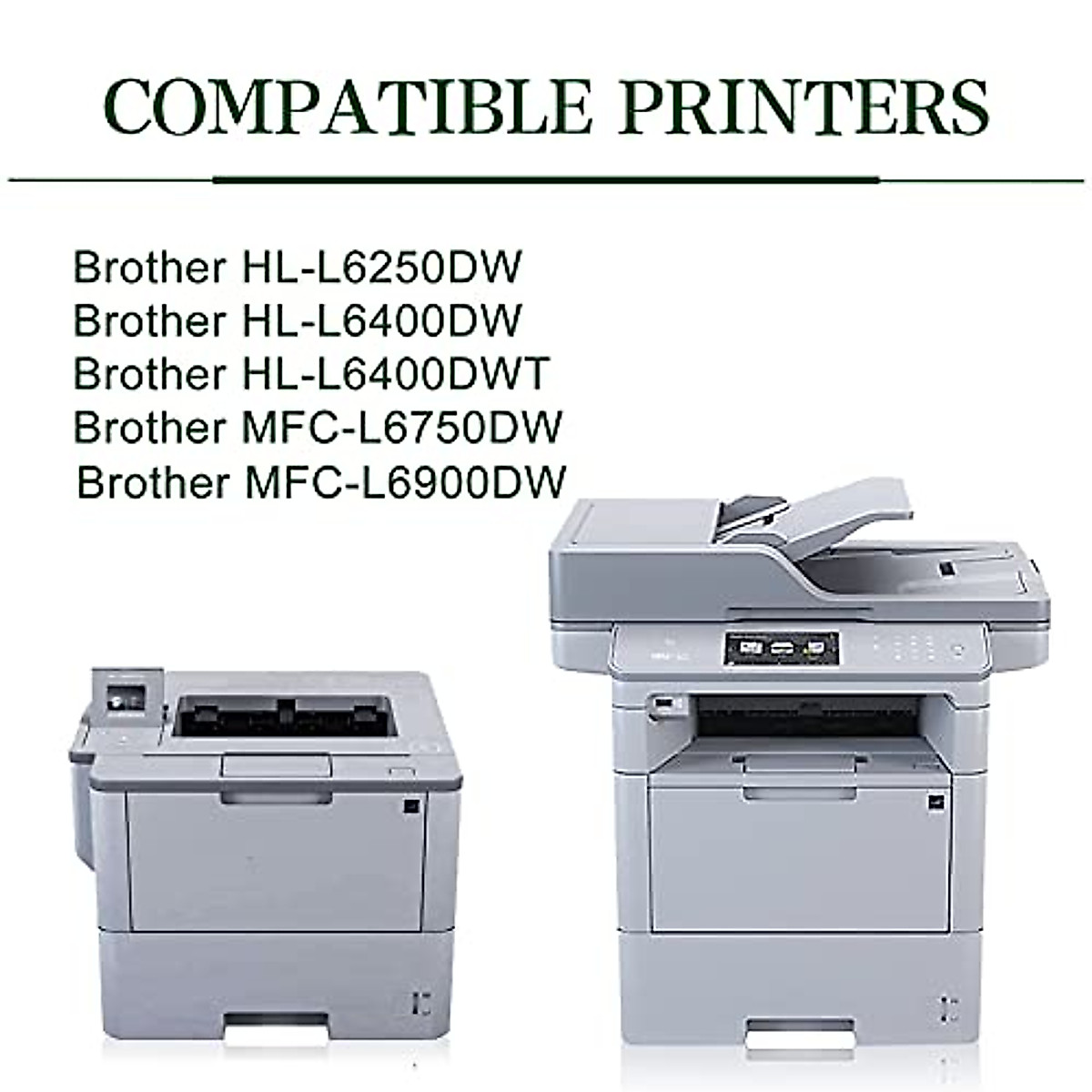 Alu 2-Pack (Black) TN-890 Toner Cartridge+ DR-890 Drum Unit Compatible Replacement for Brother HL-L6250DW HL-L6400DWT MFC-L6900DW HL-L6400DW MFC-L6750DW Printer Toner Cartridge.