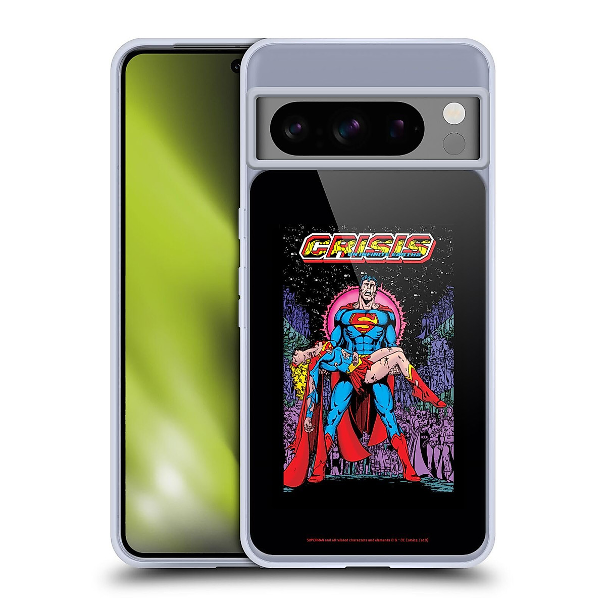 Head Case Designs Officially Licensed Superman DC Comics Supergirl Crisis on Infinite Earths Famous Comic Book Covers Soft Gel Case Compatible with Google Pixel 8 Pro