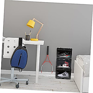 Alipis Box basketball shoe cabinet shoe storage containers Shoes Storage container shoe storage bins Shoe drawer clear shoe organizer shoe display case sneaker cases sneakers pp bracket