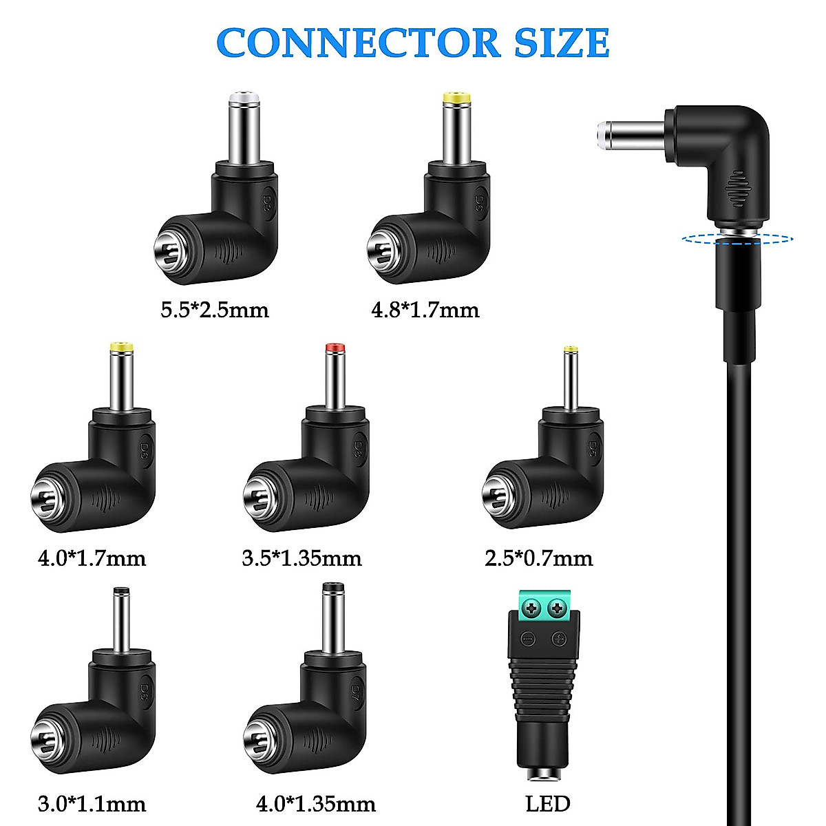 MULTIM Kids Powered Ride On Car Universal Power Charger Supply Compatible with 12V a Variety of Electric Baby Carriage Ride Toy Battery Replacement AC DC Power Adapter Cord