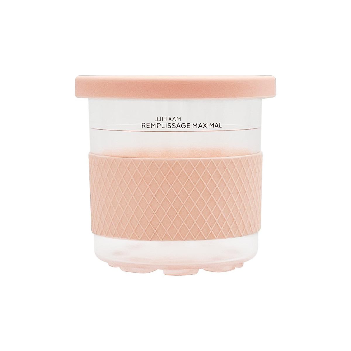 6 Pack Replacement Ice Cream Pints with Silicone Lids and Sleeves，Compatible with Ninja Creami Ice Cream Maker, Model: NC301, NC300, NC299AMZ Series. (Pink/Yellow/Blue/Green/Grey/Purpel)