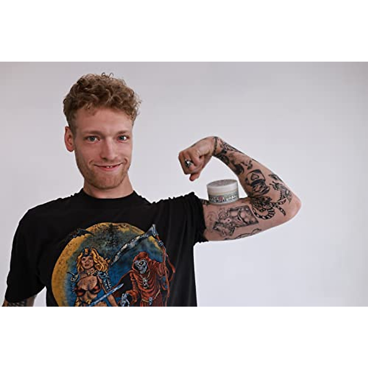 Hustle Butter Tattoo Aftercare 1 fl oz Travel Sized Tattoo Balm, Heals + Protects New Tattoos and Rejuvenates Older Tattoos - 100% Vegan Tattoo Cream No-Petroleum