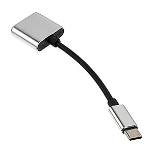 UKCOCO USB-C to 3.5mm Headphone Jack Adapter - Type-C to 3.5mm Audio Adapter, for Stereo, Earphones, Headset, Headphones - Silver